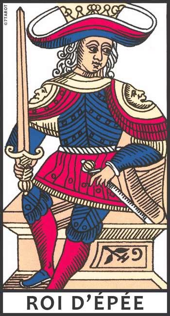 Le Roi D P E Au Tarot De Marseille France Tarot Fr