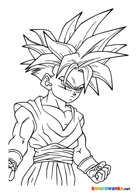 Dragon Ball Goku Kolorowanka Kolorowanki Dla Dzieci Do Druku
