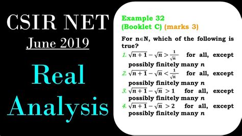 csir net mathematics real analysis easiest solution june 2019 youtube