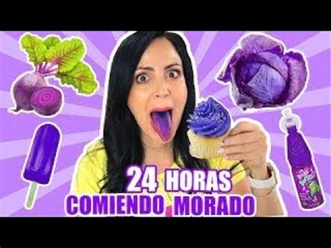 Horas Comiendo Morado Reto Sandraciresart All Day Eating Purple Food