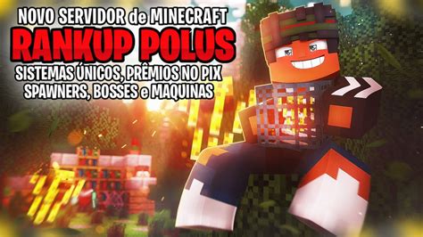 NOVO SERVIDOR De RANKUP Para MINECRAFT JAVA E BEDROCK SISTEMAS