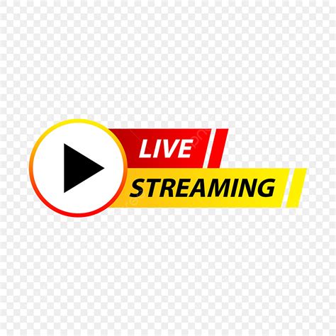 Live Streaming Clipart Hd PNG Red And Yellow Twitch Live Streaming Pop