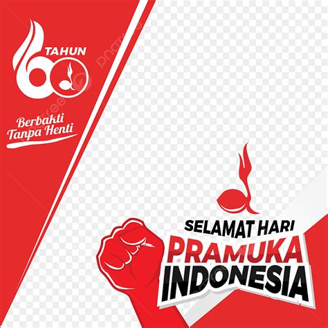 Pramuka Day Vector Hd PNG Images Twibbon Of 60 Th Happy Pramuka Day