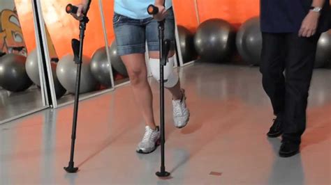 ERGOBAUM Three Point Crutch Gait YouTube