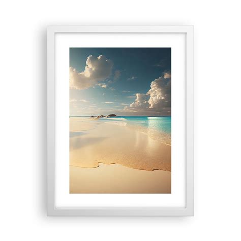 Obraz Plakat Wymarzony dzień 30x40cm Dzika Plaża Ocean Brzeg