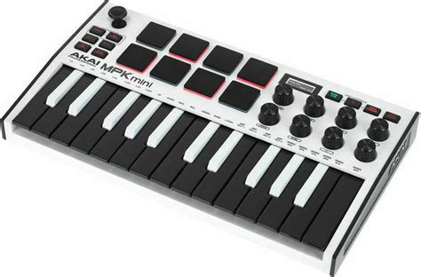 Akai Midi Keyboard MPK Mini MK3 με 25 Πλήκτρα σε Λευκό Χρώμα Skroutz gr
