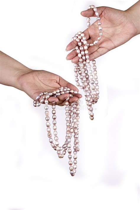 Women S Hands Holding Beads Stock Image Image Of Beads Jewelry 32266097