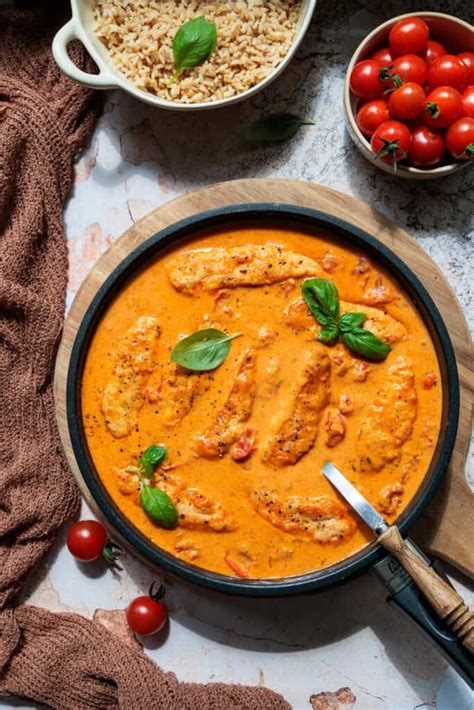 Hähnchenfilet in Frischkäse Parmesan Soße Einfaches Rezept für jeden