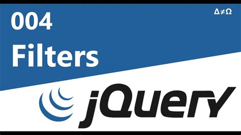 004 jquery filters jquery tutorial for beginners youtube