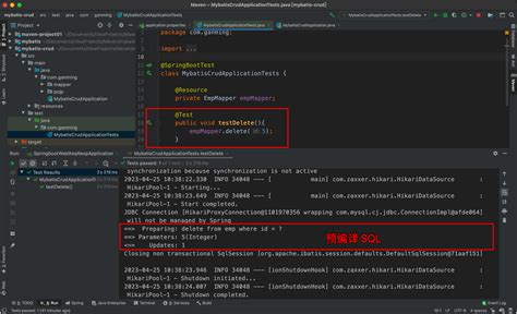 mybatis 知识总结2（基于注解的增删改查操作） mysql根据id批量删除 在java注解中怎么写 csdn博客