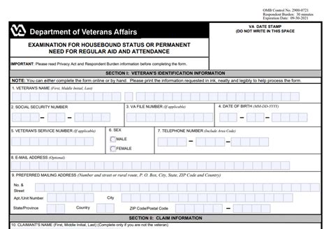 Va Form Printable Fillable In Pdf Va Form