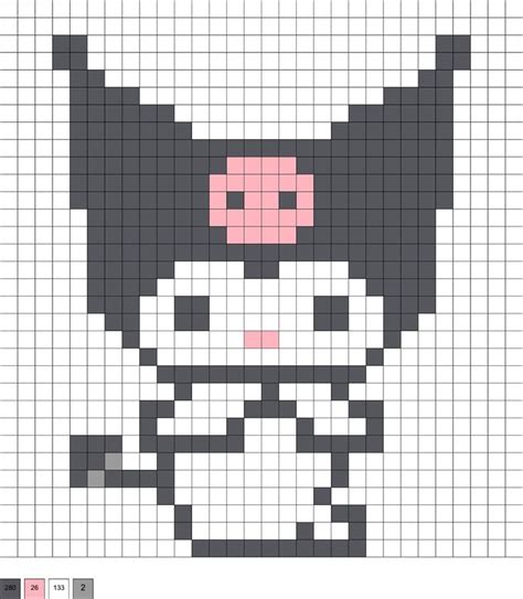 Kuromi Perler Bead Patterns Punto De Cruz De Marvel Dibujitos