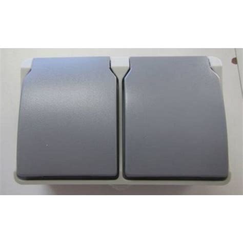 Dubbel Stopcontact Horizontaal Ip