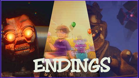 FNAF Security Breach Ruin DLC All Endings How To Get Them YouTube
