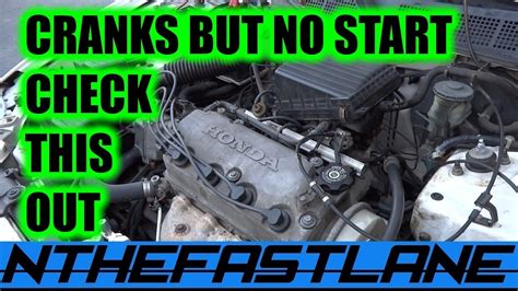 Honda Cranking But Not Starting