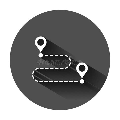 Icono De La Ubicaci N Del Movimiento En Estilo Plano Ejemplo Del Vector