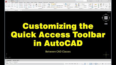 Customizing The Quick Access Toolbar Youtube
