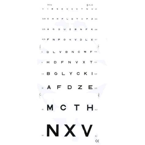 Echelle De Monoyer Comed Test D Acuit Visuelle Ophtalmologie