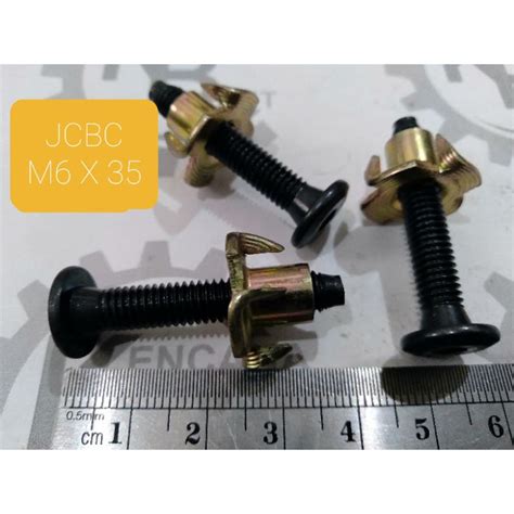 Jual BAUT JCBC M6 X 35 MUR CAKAR HITAM BAUT SPEAKER MEBEL DIPAN