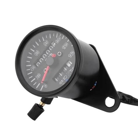 60mm Universel Compteur de vitesse Odomètre Moto Jauge avec Indicateur