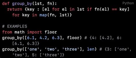 python代码阅读（第6篇）：根据给定的函数对列表中的元素进行分组 知乎