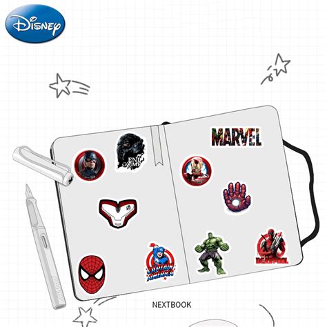 Marvel 50PCS Marvel Avengers Officially Licensed Vinyl Stickers Q