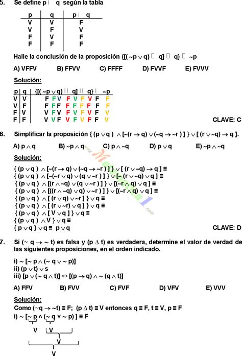 L Gica Proposicional Ejercicios Resueltos De Nivel Preuniversitario Pdf