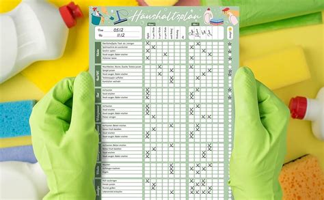 Biroyal Haushaltsplan Putzplan F R Familien Mit Kindern Oder Wg