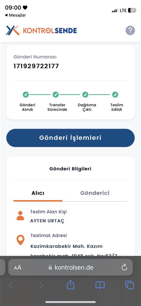 Z Ld Yurti I Kargo Evde Olmama Ra Men Sipari Imi Ben Alm M Gibi