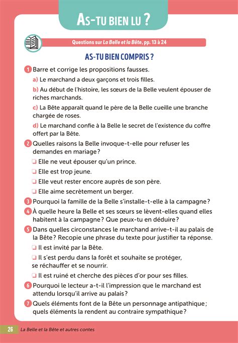 Bibliocollège La Belle et la Bête et autres contes 50 Grand format