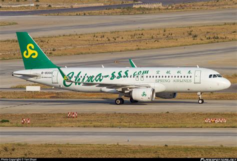 B 8000 Spring Airlines Airbus A320 214 WL Photo By Yan Shuai ID