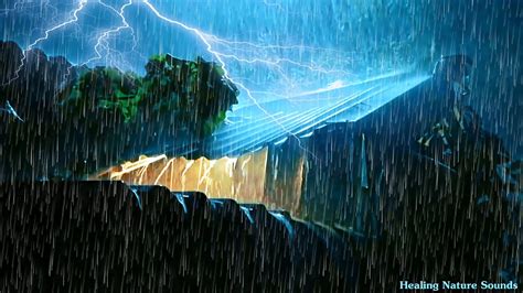 Rain Thunder Sounds For Sleeping Instantly Fall Asleep With Heavy