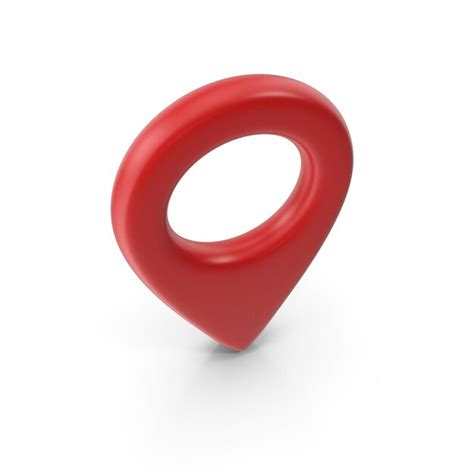 Representación 3d ubicación realista pin de mapa rojo marcadores de