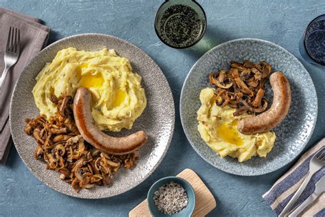 Saucisse de Toulouse purée au comté Recette HelloFresh