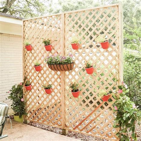 How To Build A Wood Lattice Privacy Wall Checking In With Chelsea