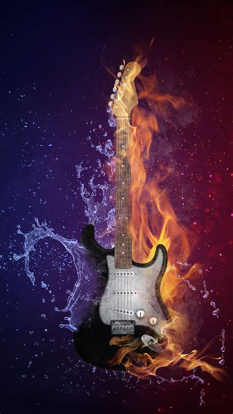 Electric Guitar Electric Guitar Illustration Hd Phone Wallpaper Peakpx