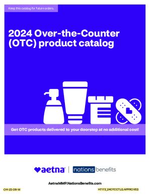 Fillable Online 2024 Over The Counter OTC Product Catalog 2024 Over