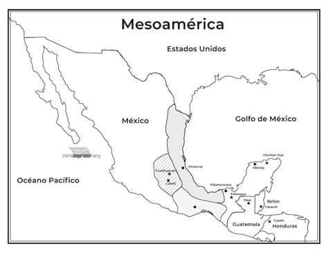 Lista 1 Foto Mapa De Las Regiones Culturales De Mesoamérica Mirada Tensa