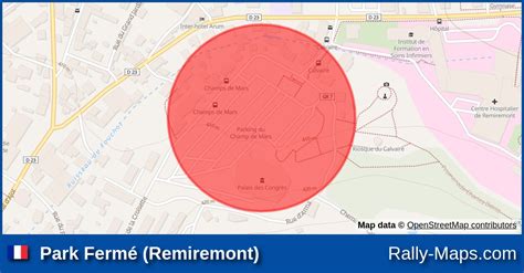 Mapa Harmonogram Profil Elewacji Park Fermé Remiremont Rallye