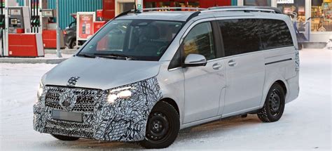 Neue Mercedes Erlkönige Eiskalt erwischt V Klasse Facelift und EQV