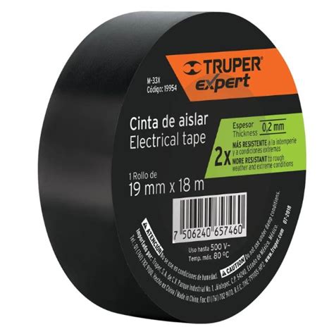 Cinta de Aislar Negro 18 mts Truper Expert ELECTRÓNICA GUATEMALA OXDEA