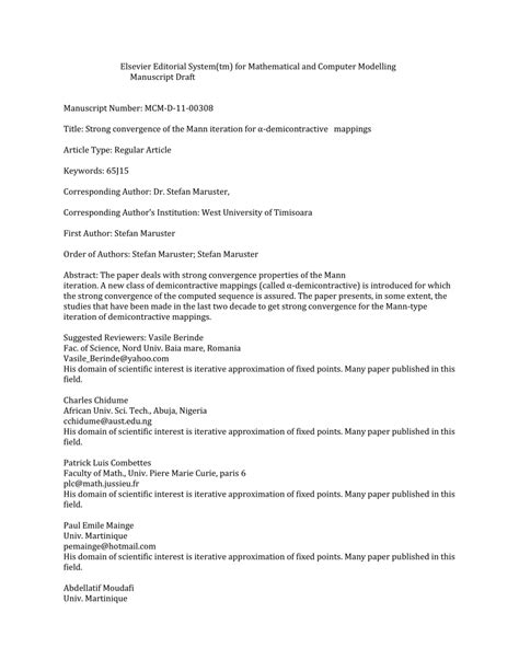 pdf strong convergence of the projection method in convex feasibility problem