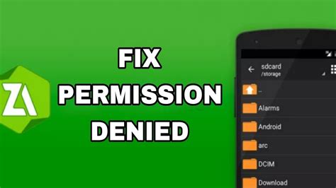 How To Fix And Solve Zarchiver Permission Denied Final Solution Youtube