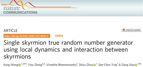 chinese scientists design a real random number generator that can generate 10 million random