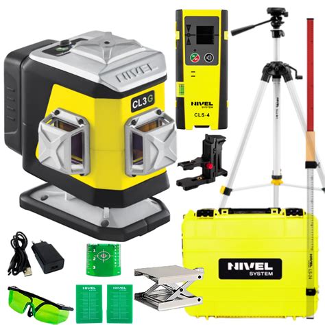 Nivel System Laser Krzyżowy CL3G Bluetooth SJJ M1 EX Statyw CLS4