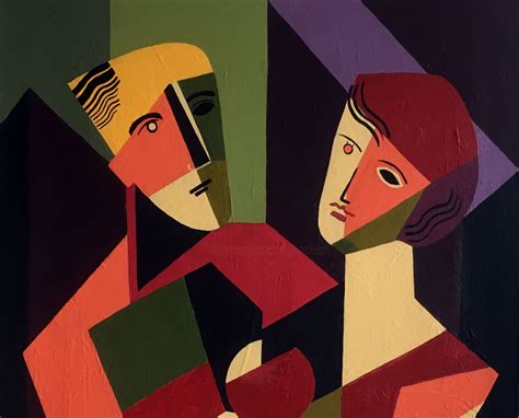 The Lovers Painting By Koola Adams Artmajeur