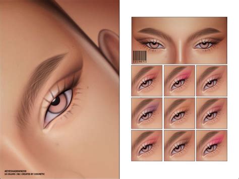 Cosimetic S Eyeshadow N209 Fox Eyes In 2024 Sims 4 Cc Makeup Sims