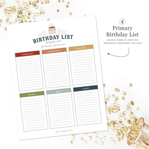 2021 Primary Doctrine And Covenant Primary Presidency Planner The