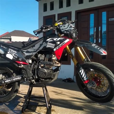 Decal Crf 150l Full Body Keren Hitam Merah Lazada Indonesia