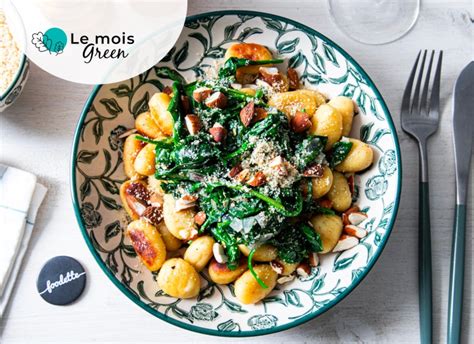 Gnocchi aux épinards et Parmesan végétal la recette de Gnocchi aux
